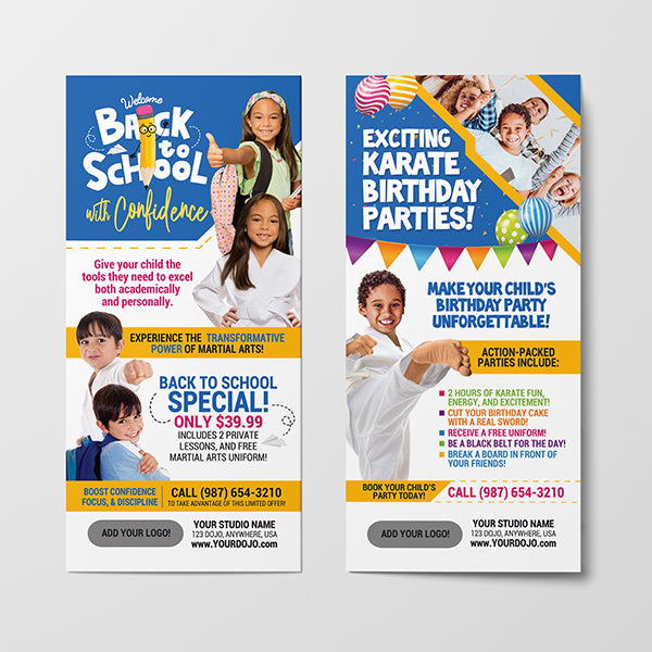 Back to School with Confidence | Birthday Rack Card – Buzz-Makers