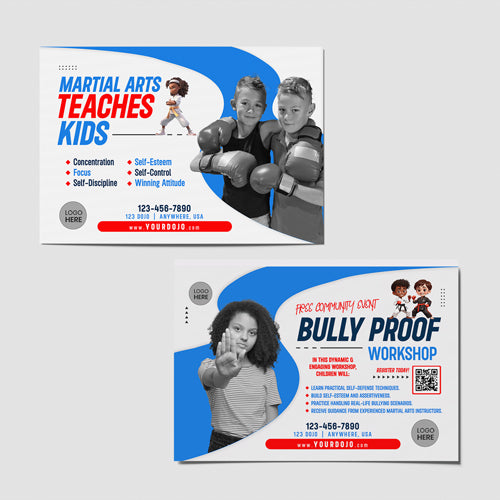 Bully Proof | Karate Teaches V3 Postcards – Buzz-Makers