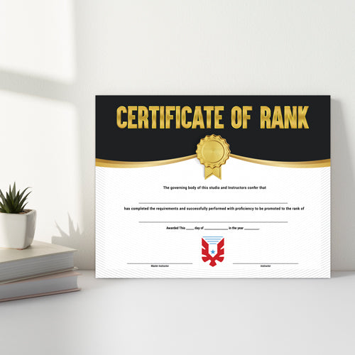 Hero Martial Arts Certificate of Rank Certificates – Buzz-Makers