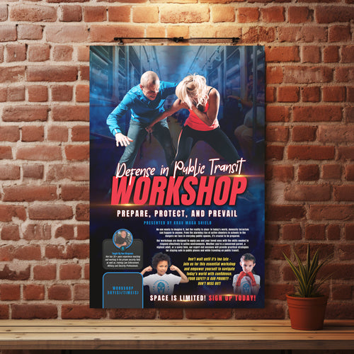 KMS 24" x 36" Defense in Public Transit Workshop Poster – Buzz-Makers