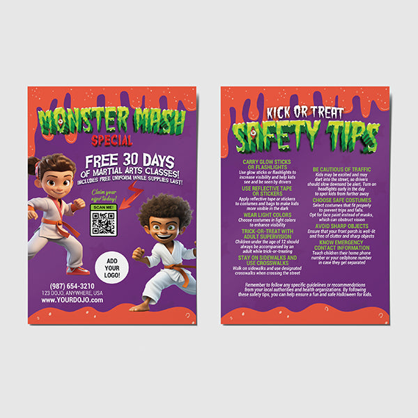 Monster Mash Halloween Martial Arts Postcards – Buzz-Makers